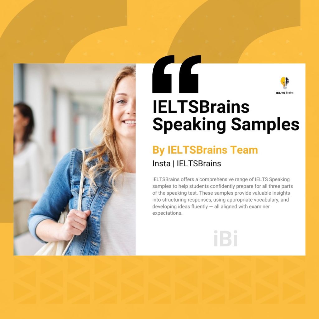 IELTS Speaking | IELTS Brains
